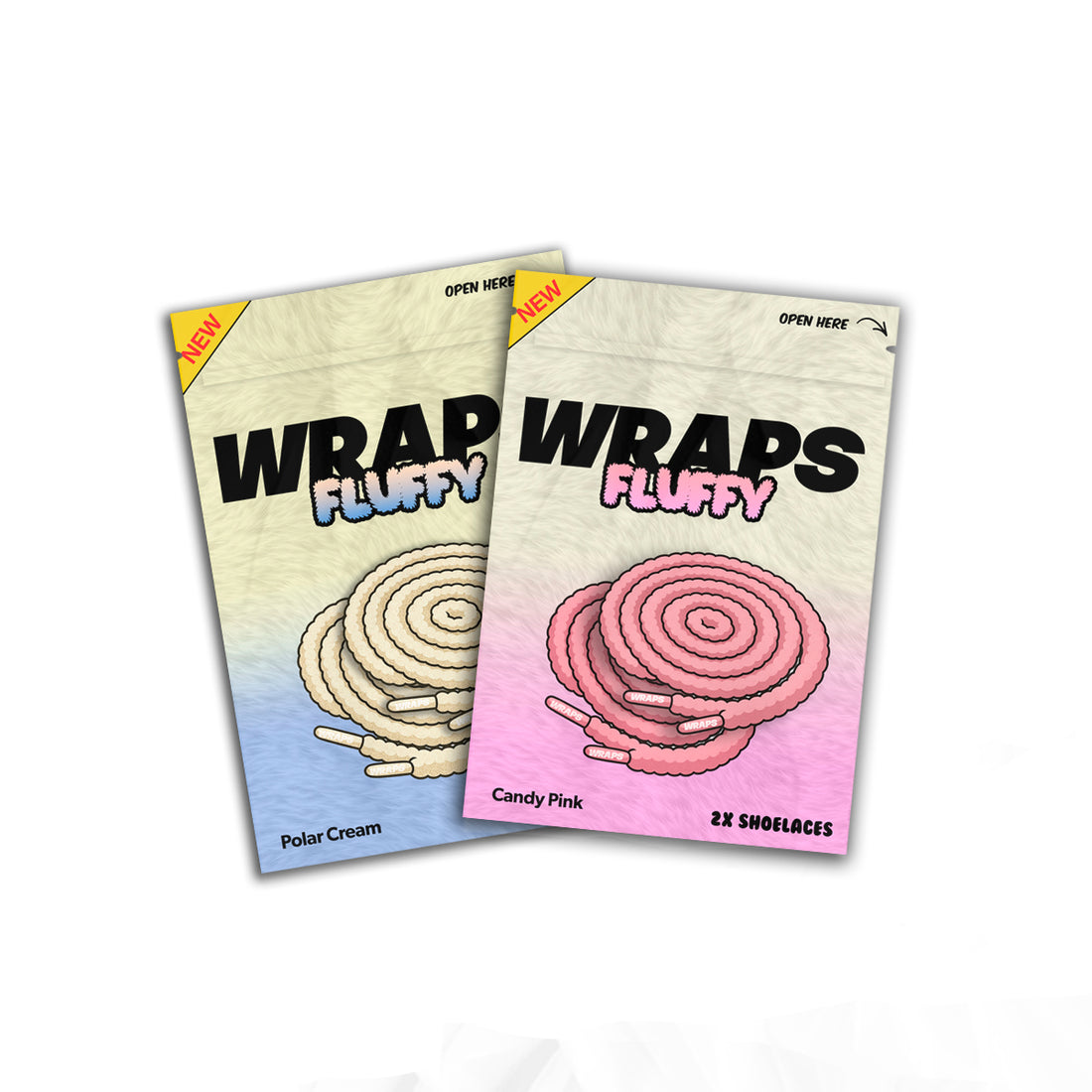 Double Pack - Fluffy (2 pares) – WRAPS LACES