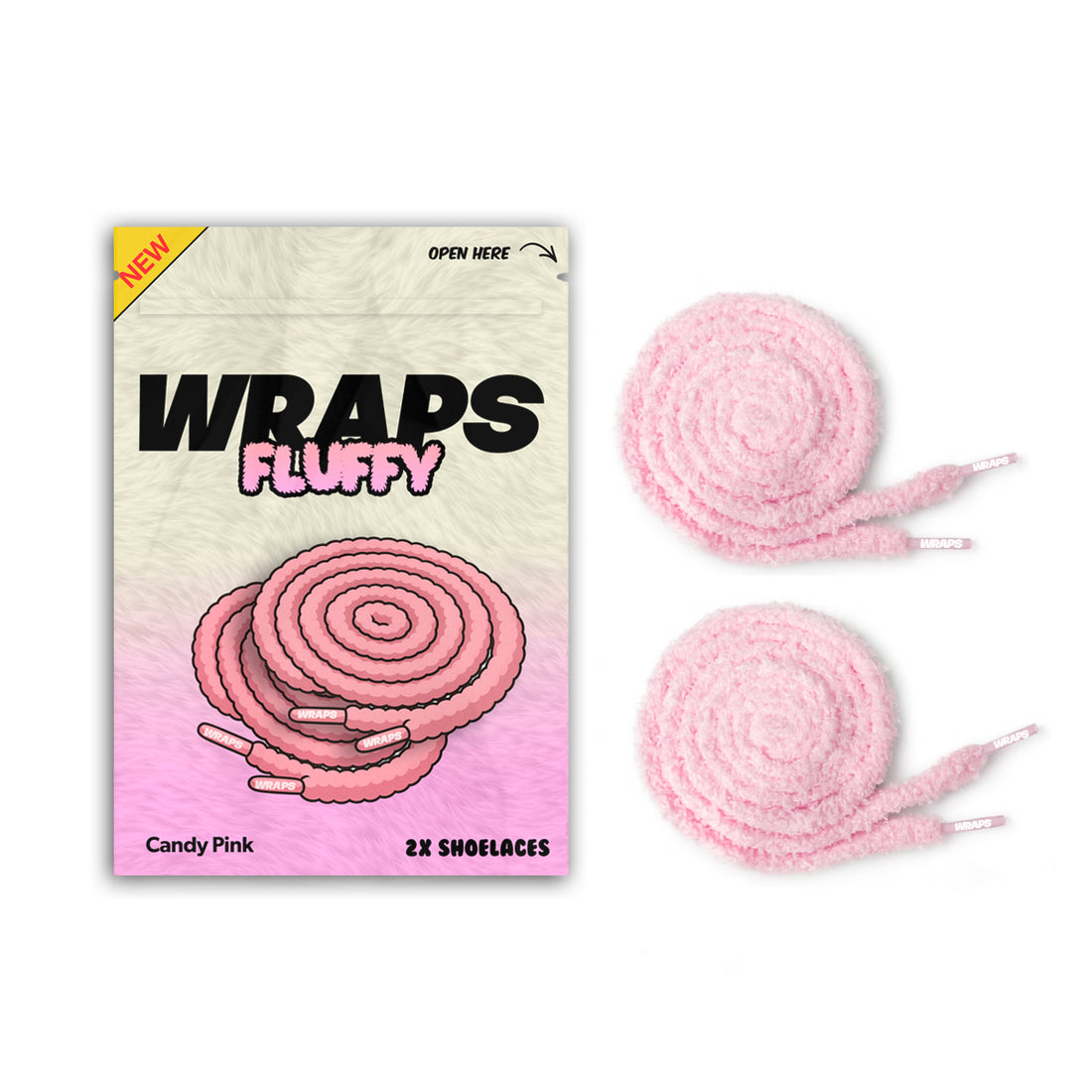 FLUFFY - CANDY PINK – WRAPS LACES
