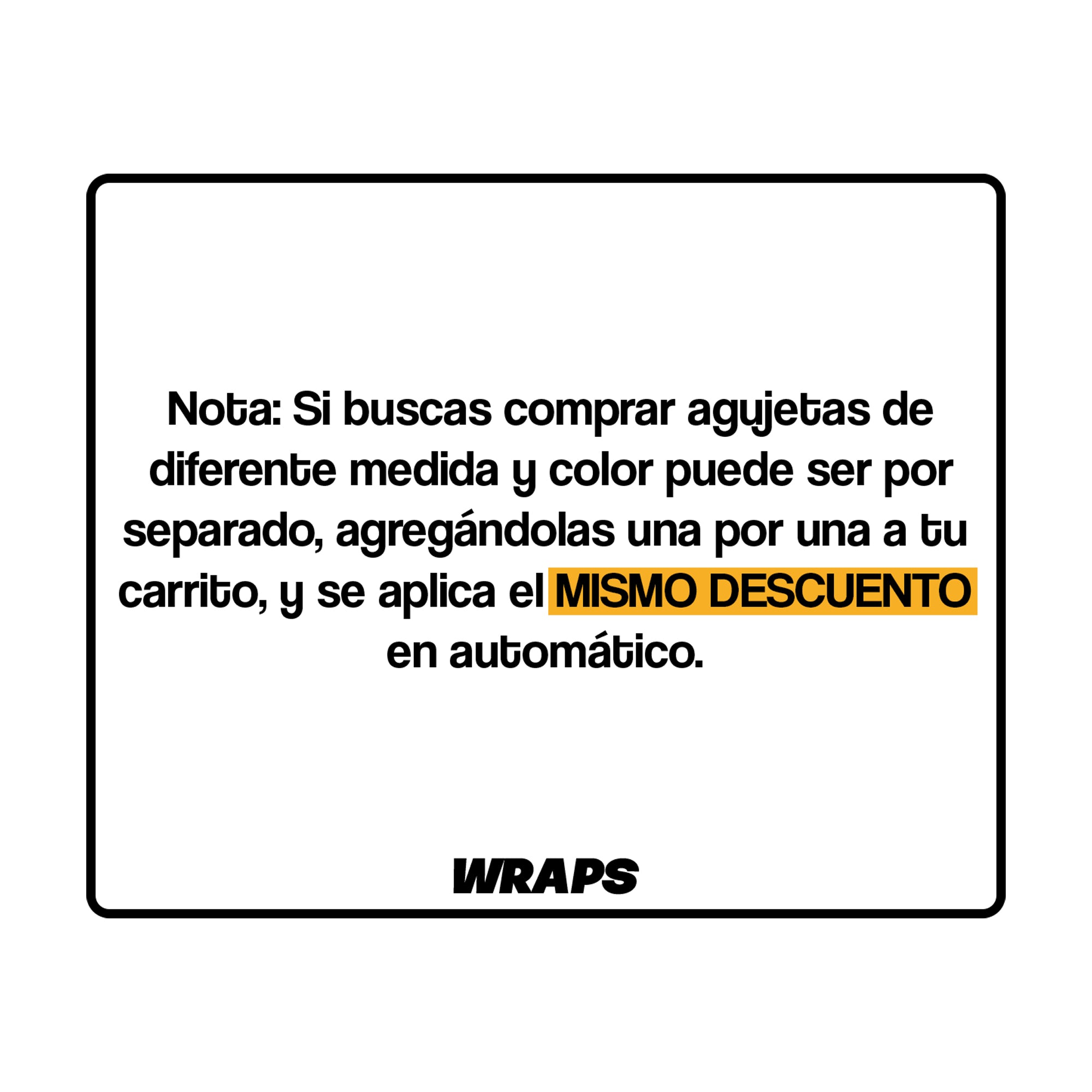 Triple Pack (3 pares) – WRAPS Agujetas Elasticas